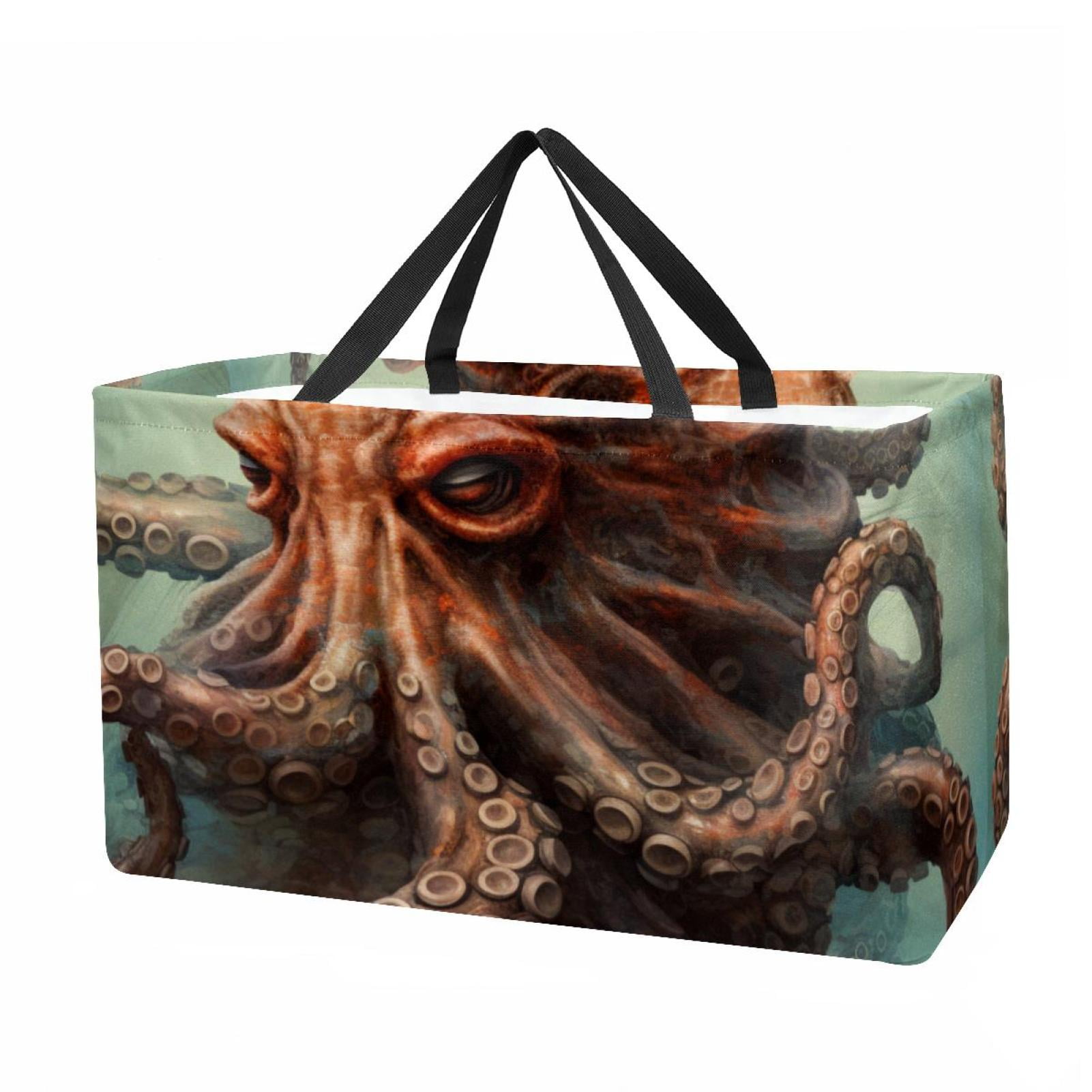 Octopus Premium Oxford Cloth Shopping Bags: Reusable, Foldable, and ...