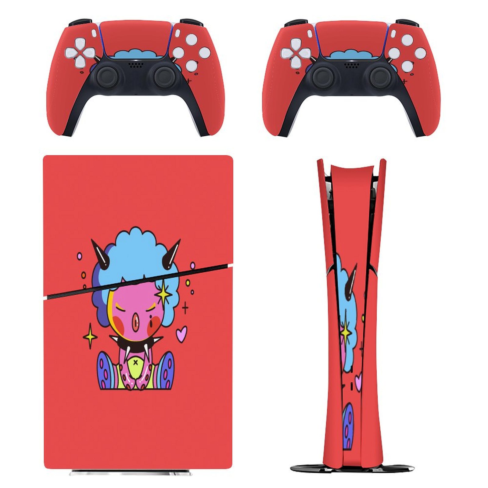 Octopus Punk PS5/PS5 Slim Digital Disc Skin Sticker For Console And ...