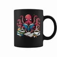 Octopus Reading Book Coffee Lover Bookaholic Bookworm Reader Coffee ...