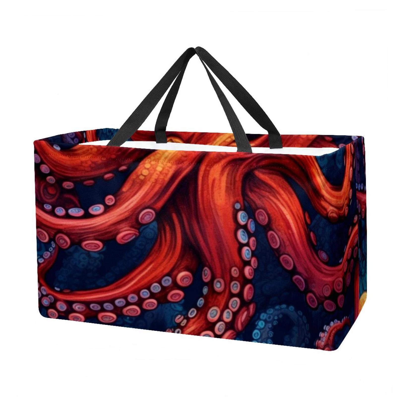 Octopus Reusable Foldable Laundry Basket Large Capacity Oxford Cloth ...