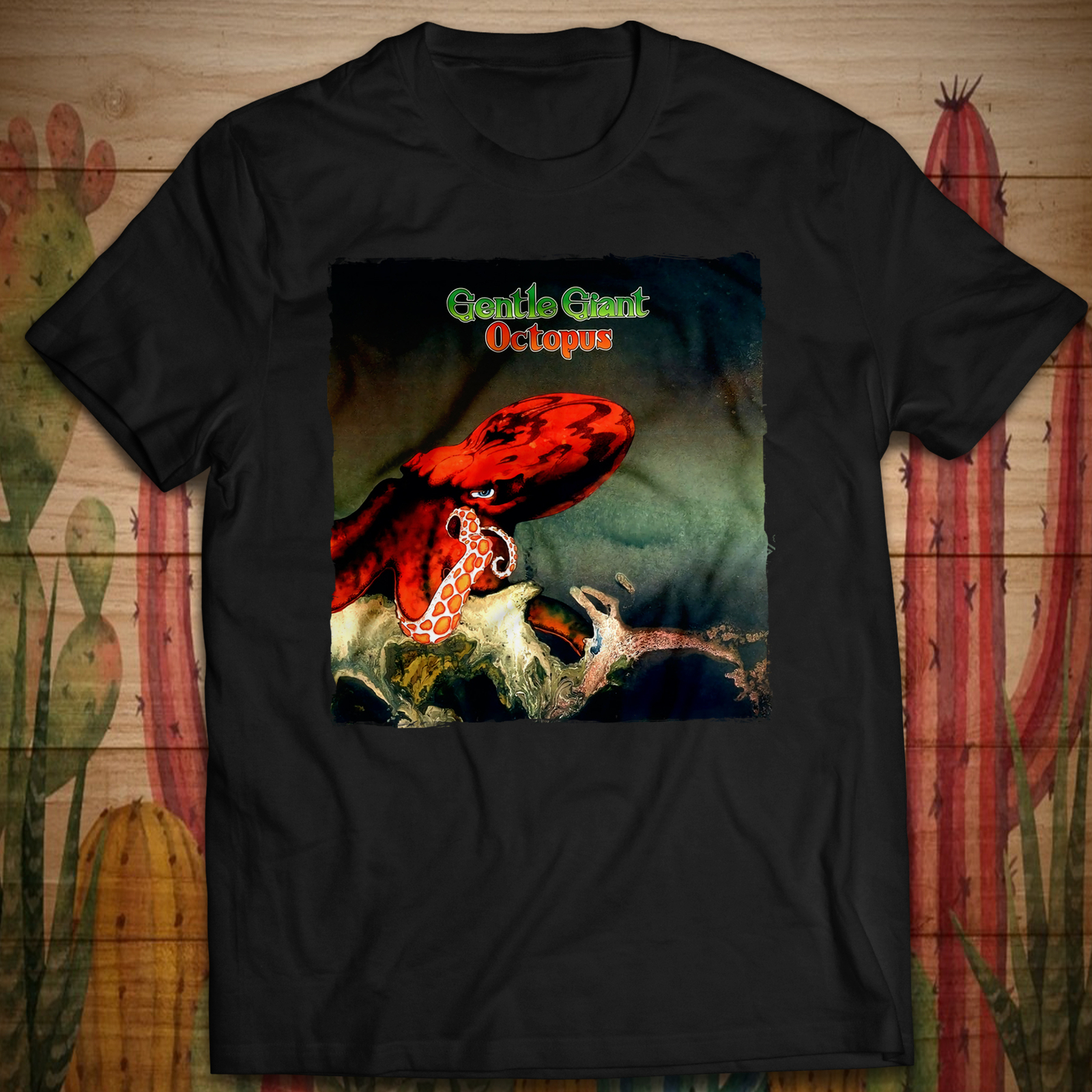 Octopus Rock Music Cotton shirt Gentle Giant Classic Party Live Concert ...