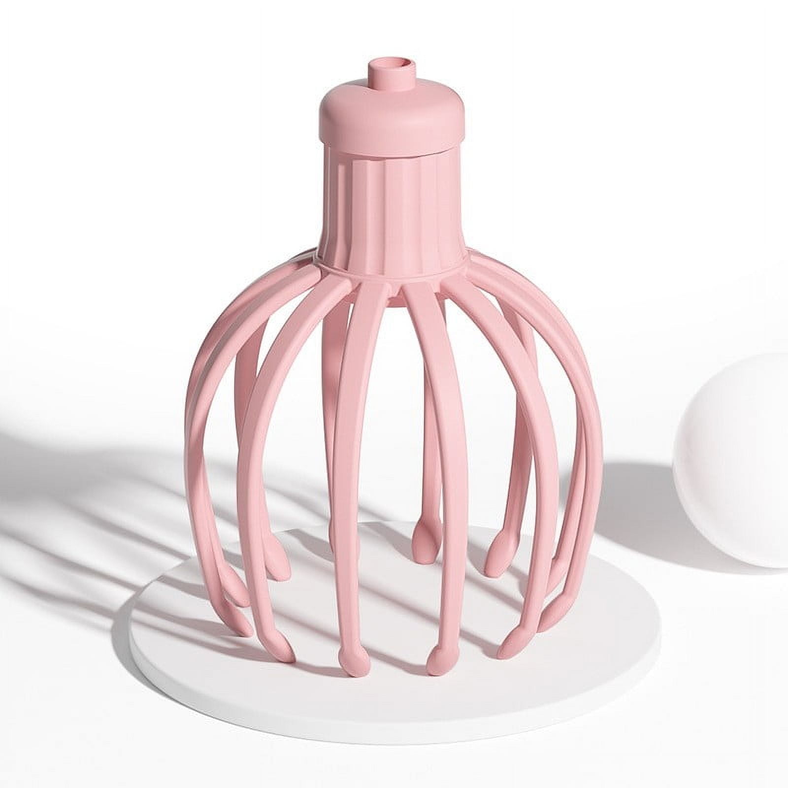 Octopus Scalp Massager with 360° Silicone Nodes, Handheld Relaxation ...