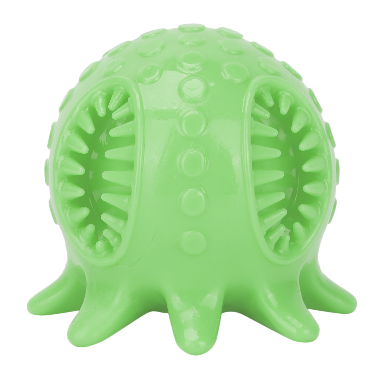 Octopus Shape Dog Teeth Cleaning Chew Ball Food Dispenser Squeaky ...