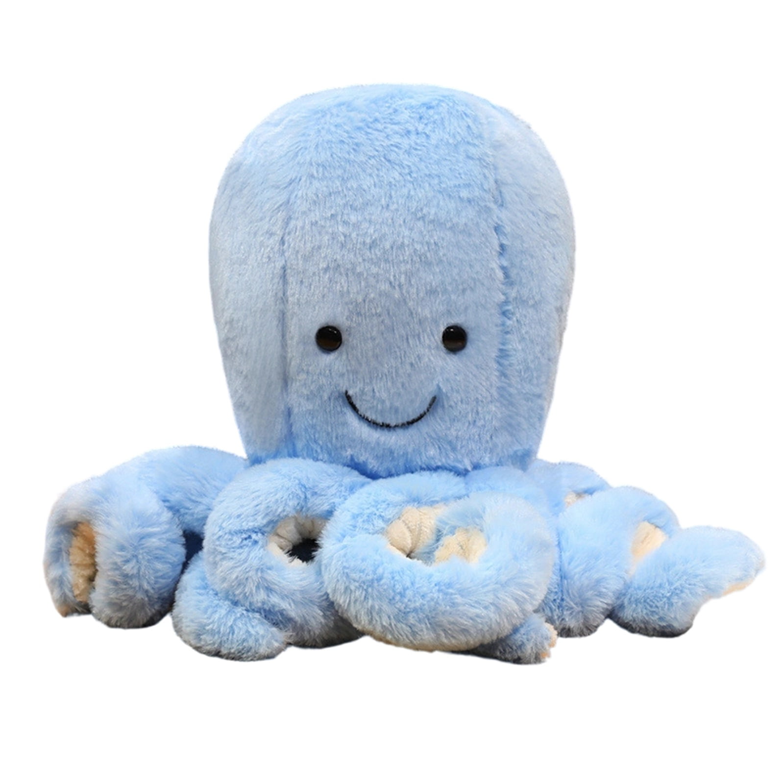 Octopus-Shaped Blue Plush Doll, Soft Stuffed Animal For Children's ...