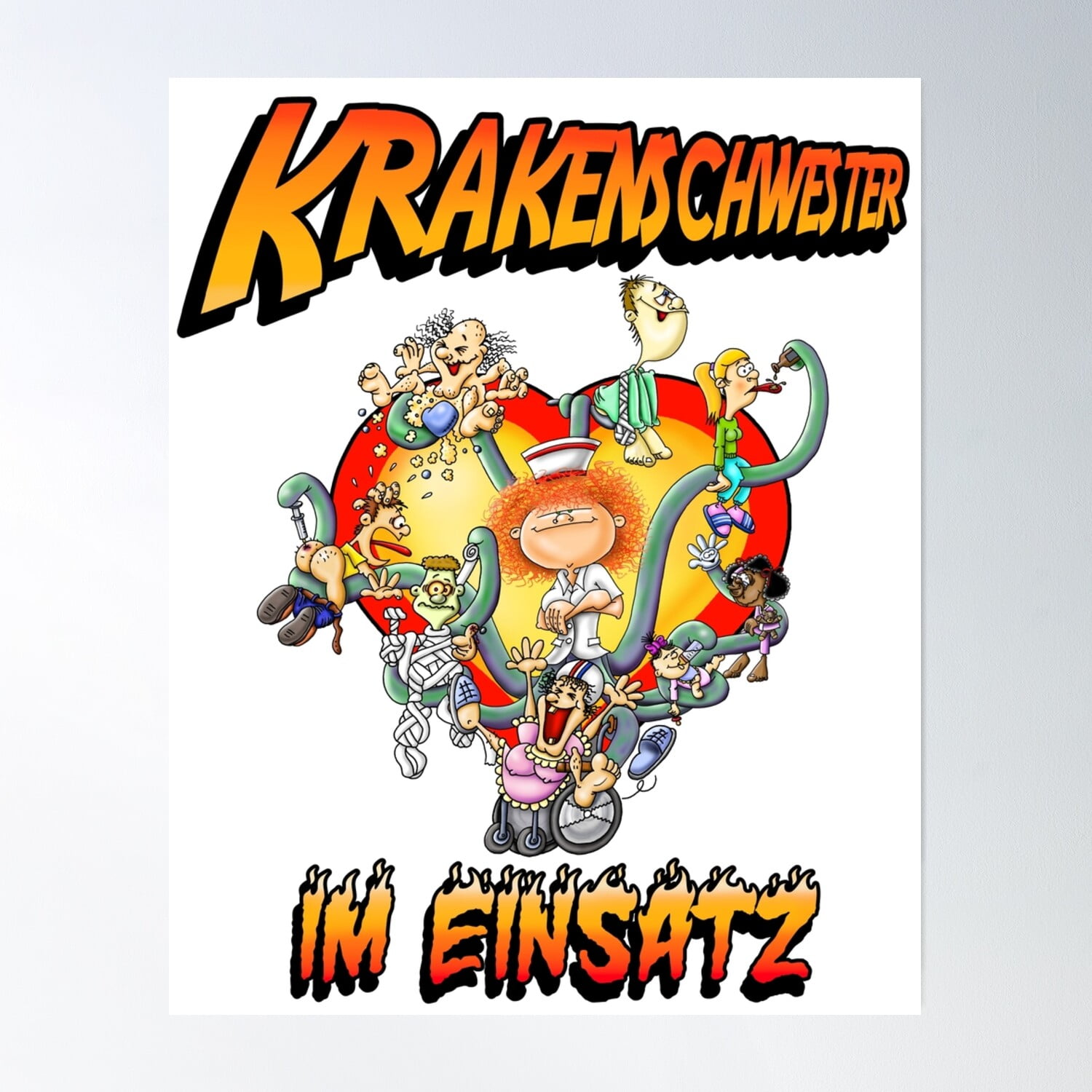 Octopus Sister Poster Wall Art, Modern Wall Decor, 12x18 UNFRAMED ...