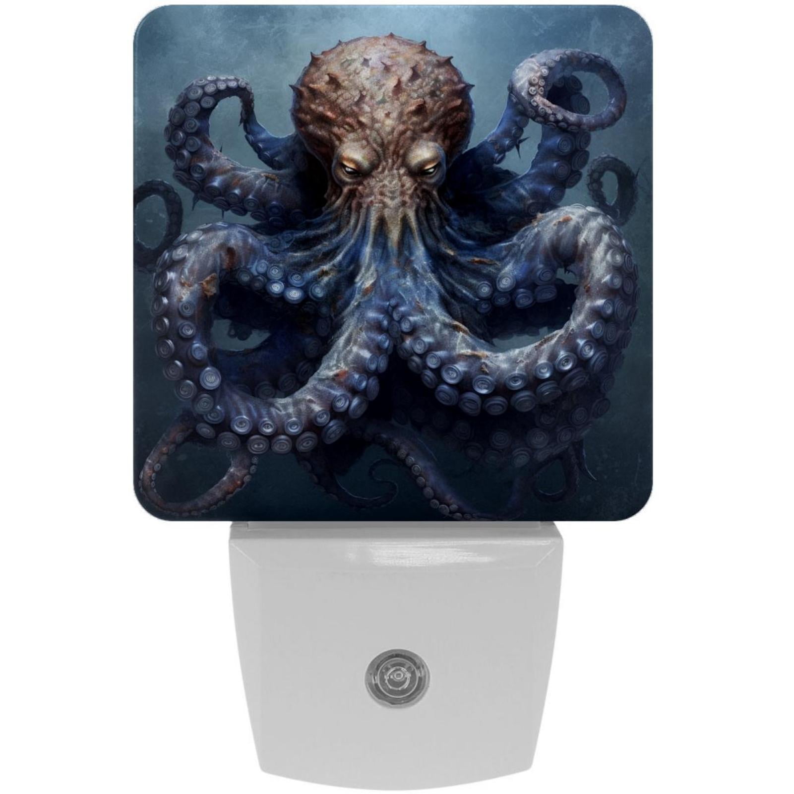 Octopus Square LED Night Lights - Small, Portable, and Energy-Efficient ...