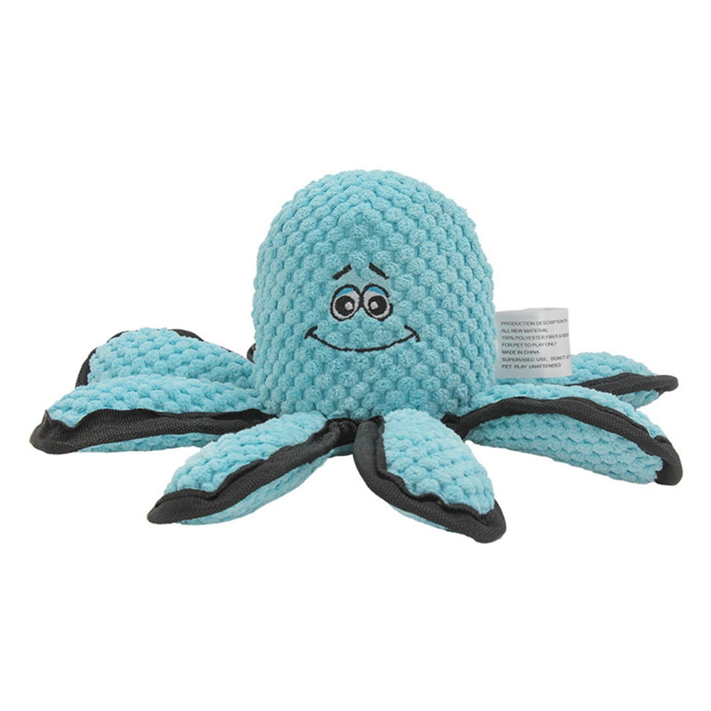 Octopus Squeaky Dog Toy - Durable, Interactive, and Fun Plush Chew Toy ...