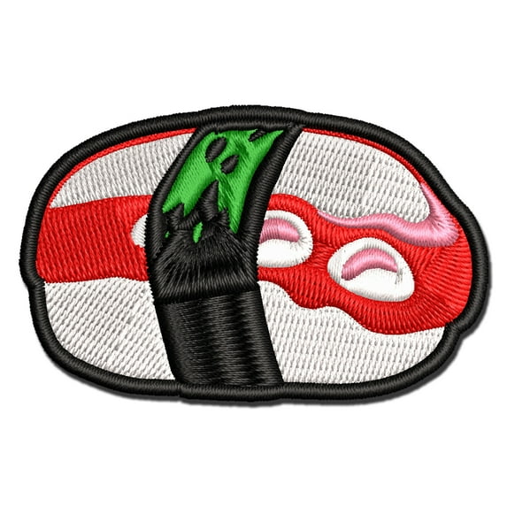 Octopus Tako Nigiri Sushi Sashimi Applique Multi-Color Embroidered Hook ...