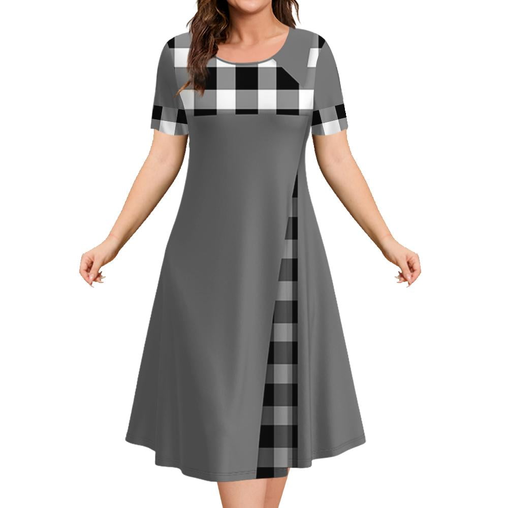 Octopus Tentacle Two-Tone Drawing Evening Party Dresses Midi Sexy Dress ...