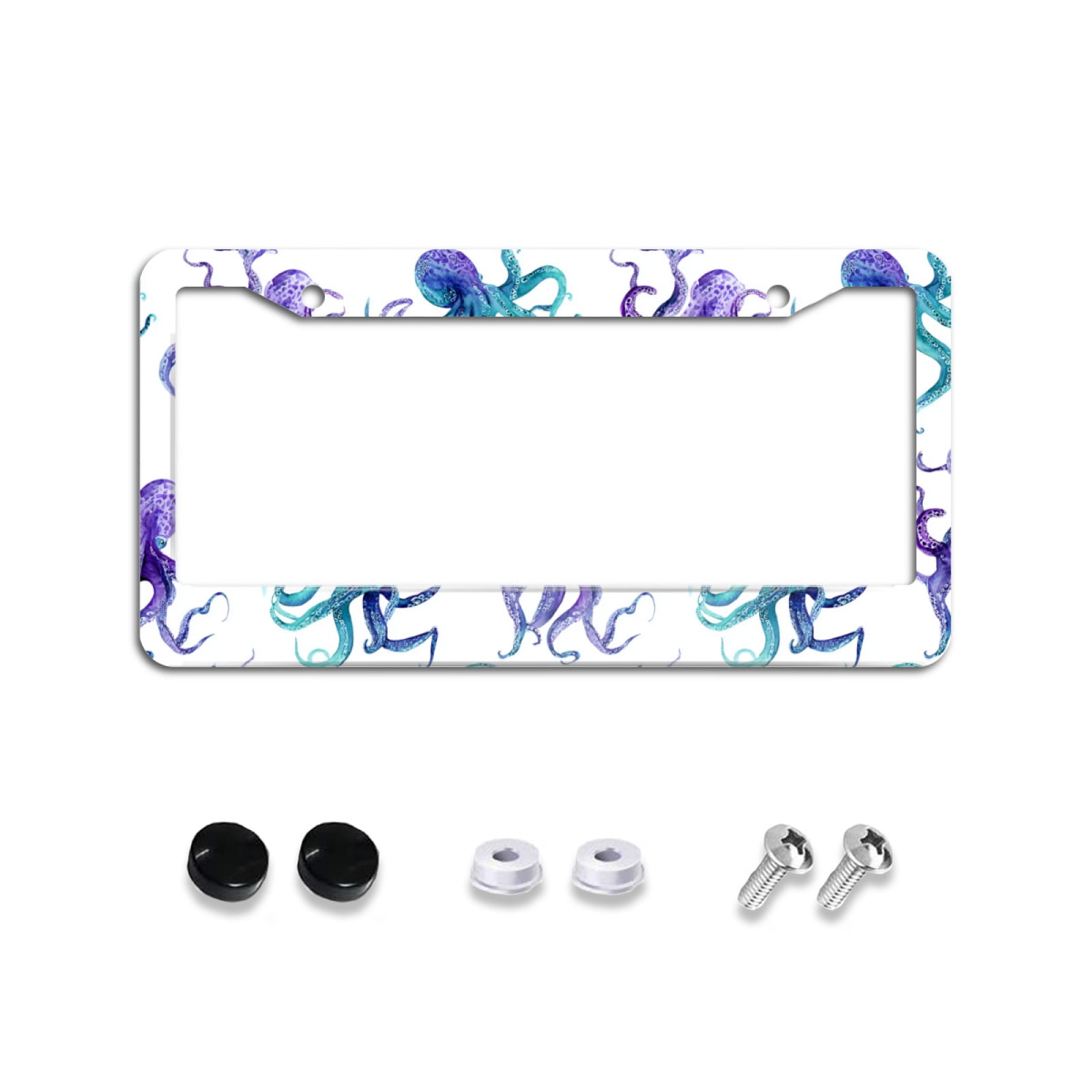 Octopus Tentacles License Plate Frames Universal Aluminum Tag Holder ...