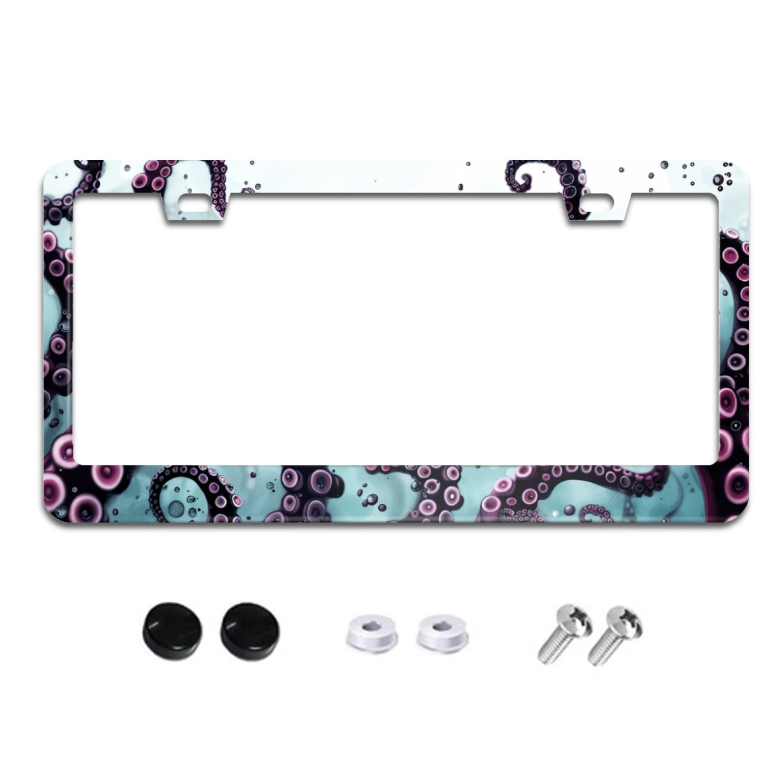Octopus Tentacles License Plate Frames for Women Men Car Plate Holder ...