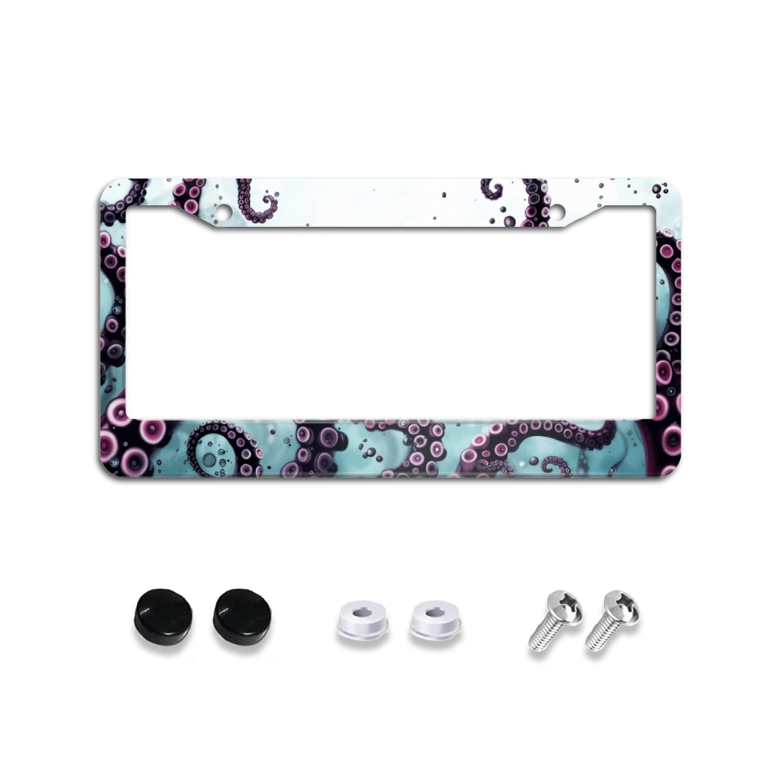 Octopus Tentacles License Plate Frames for Women Men Car Plate Holder ...