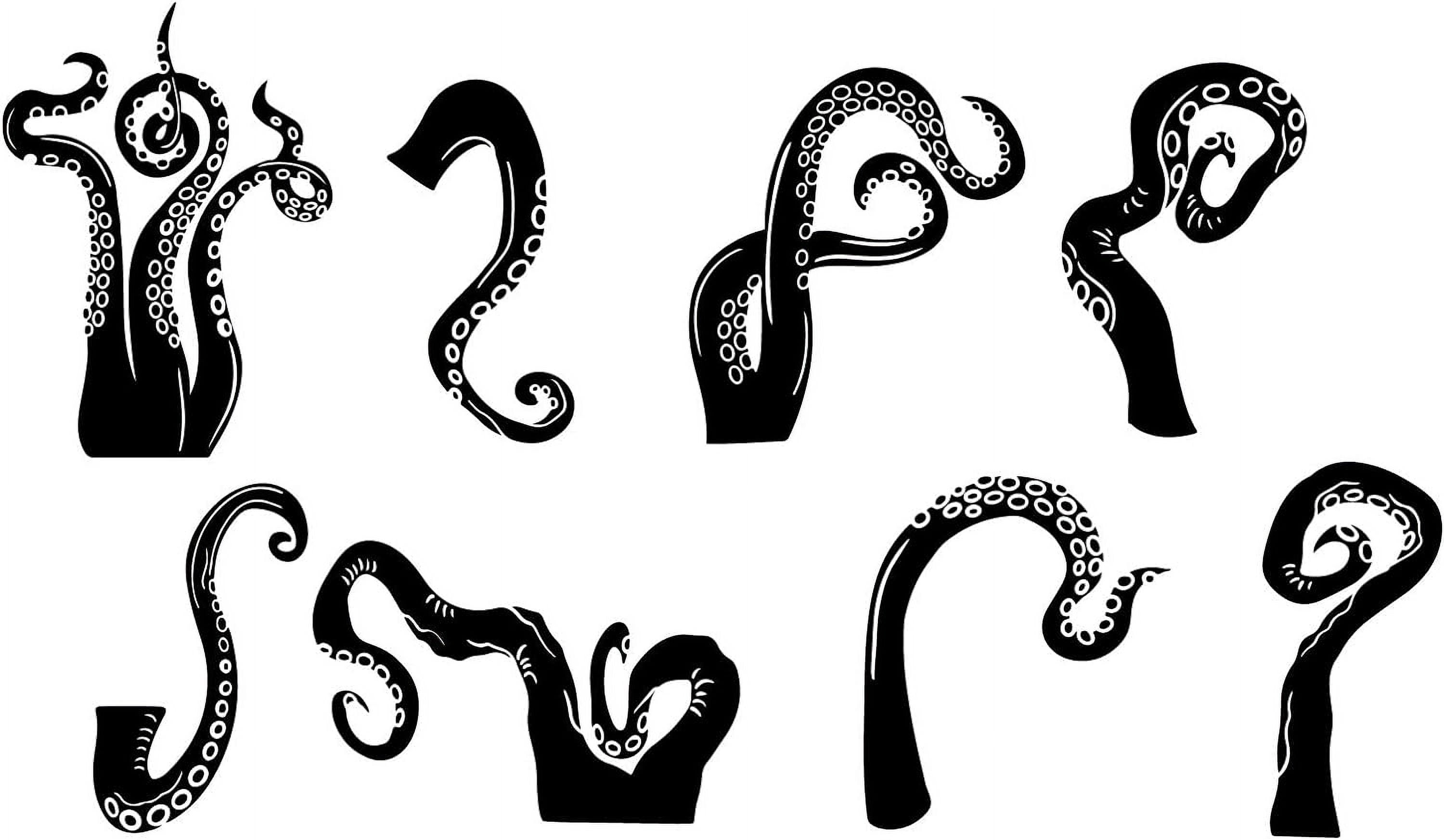 Octopus Tentacles Wall Decals Sea Animal Theme Wall Stickers Small Size ...
