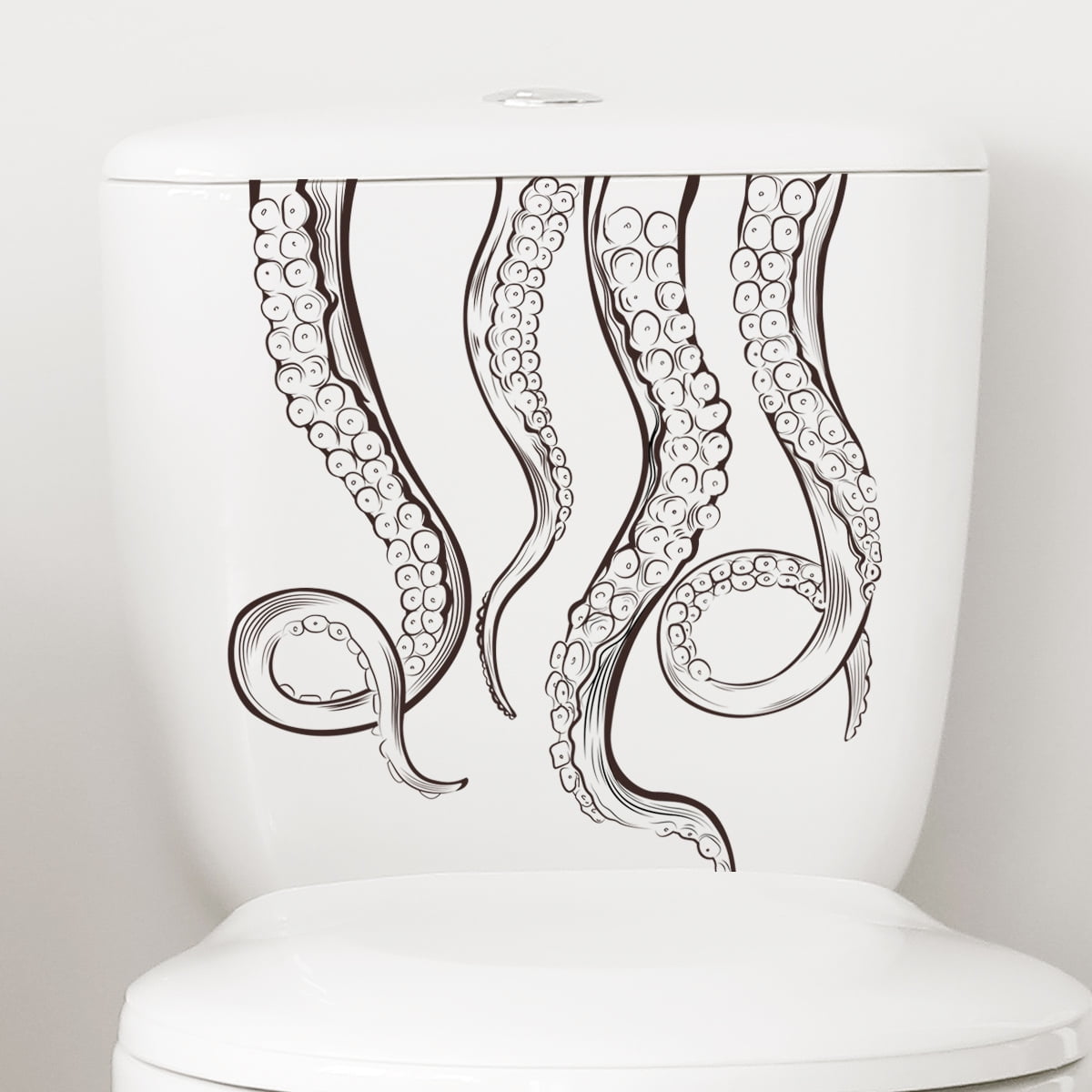 Octopus Tentacles Wall Decals Sticker,Kraken Octopus Toilet Decor ...