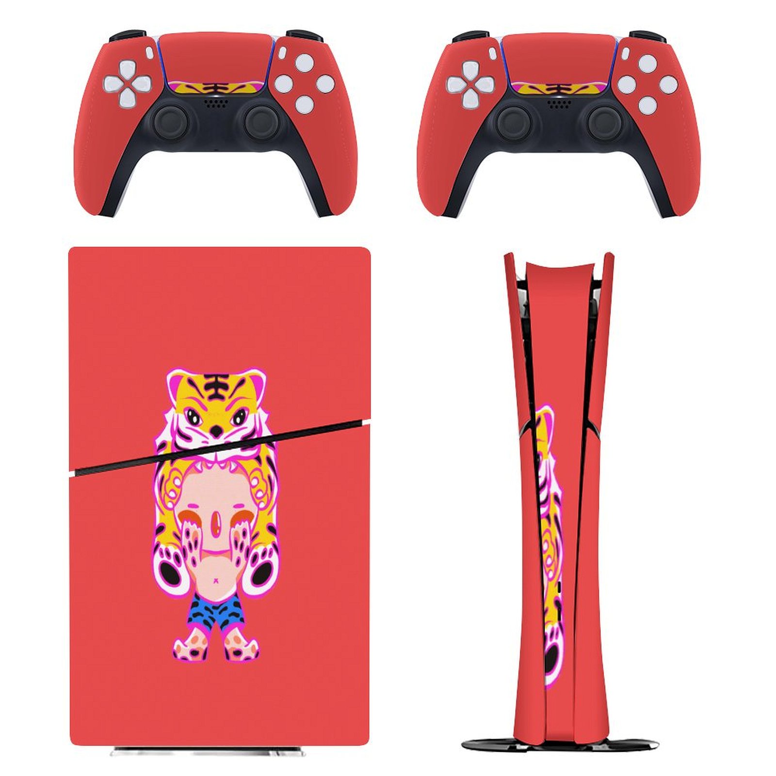 Octopus Tiger PS5/PS5 Slim Digital Disc Skin Sticker For Console And ...