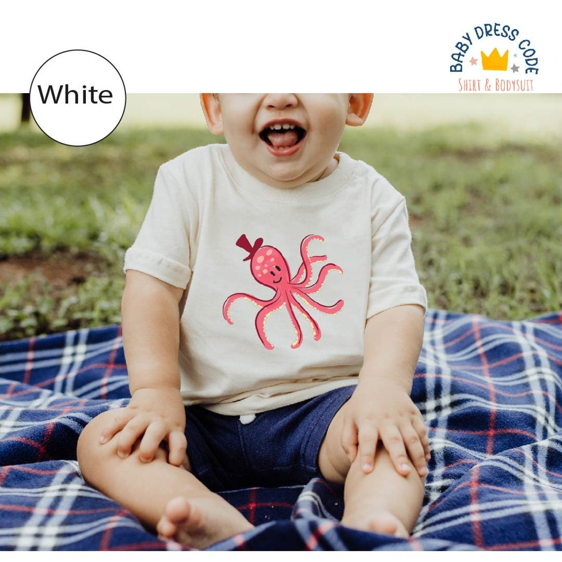 Octopus Toddler Shirts, Cute Octopus Baby Bodysuit, Octopus Bodysuit ...