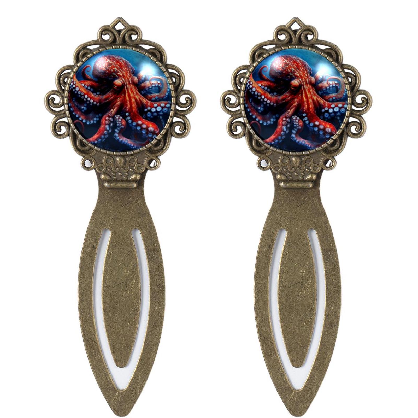 Octopus Vintage Copper-Colored Lace Bookmarks: Stainless Steel Reading ...