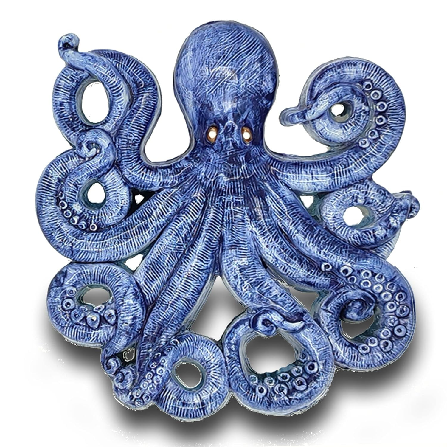 Octopus Wall Art Ceramic - Coastal Wall Decor - Made In Italy ...