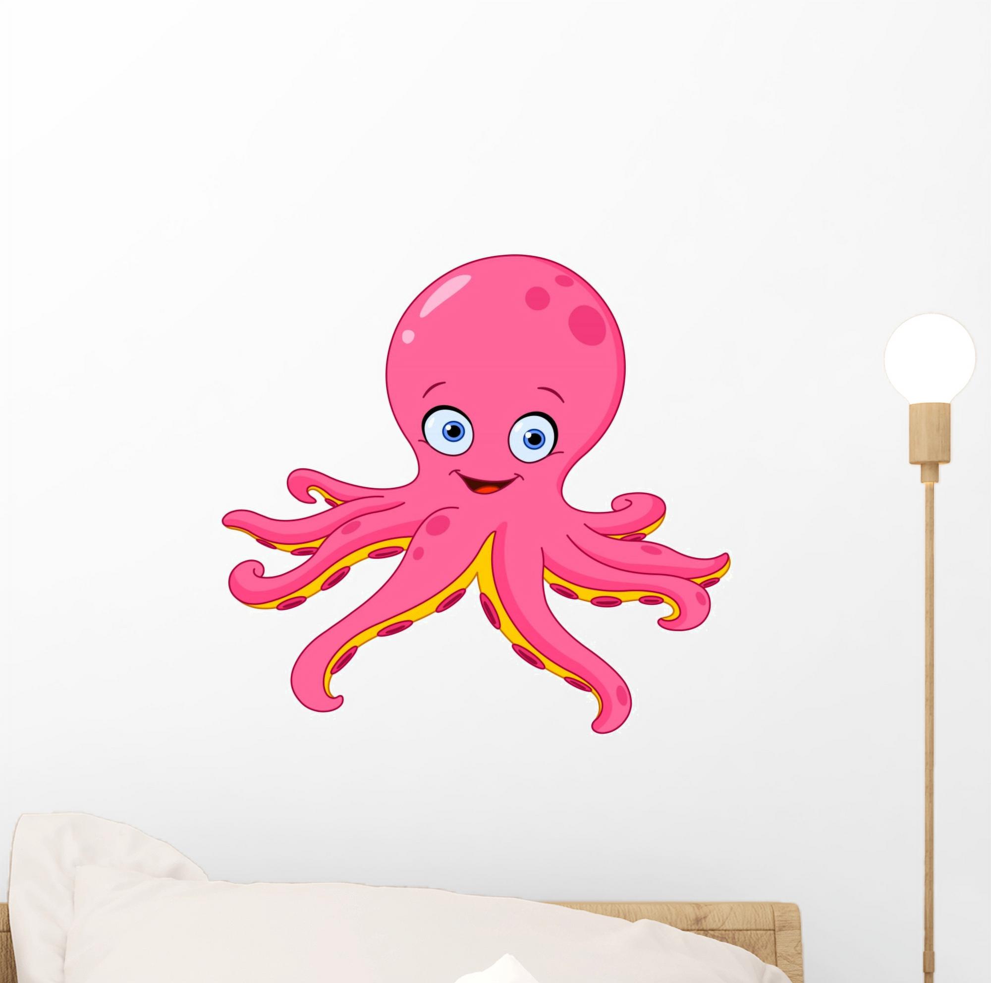Octopus Wall Decal Sticker by Wallmonkeys Vinyl Peel and Stick Graphic ...