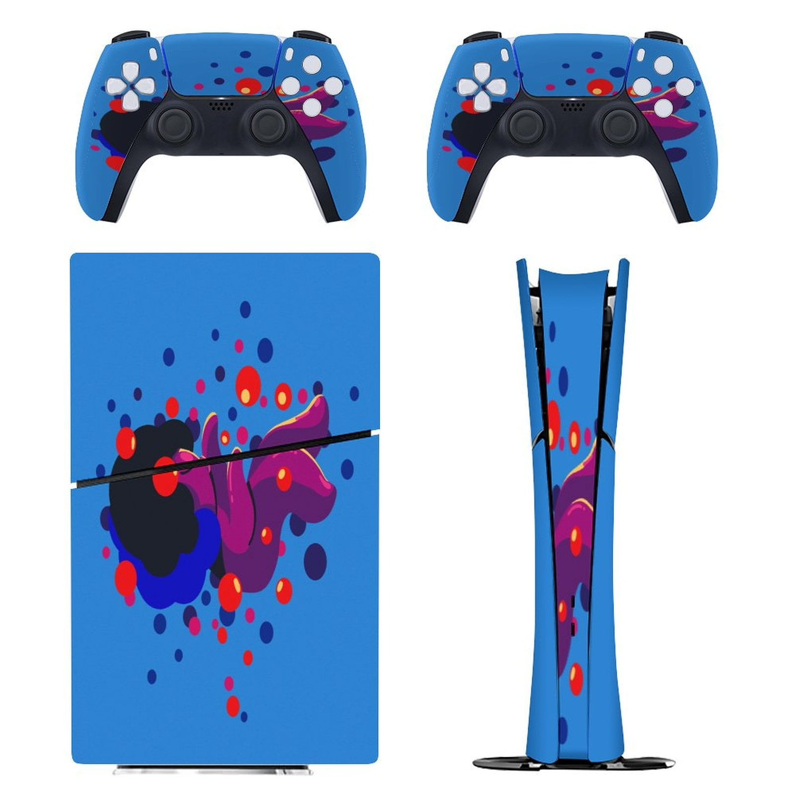 Octopus Water Ocean Light PS5/PS5 Slim Digital Disc Skin Sticker For ...