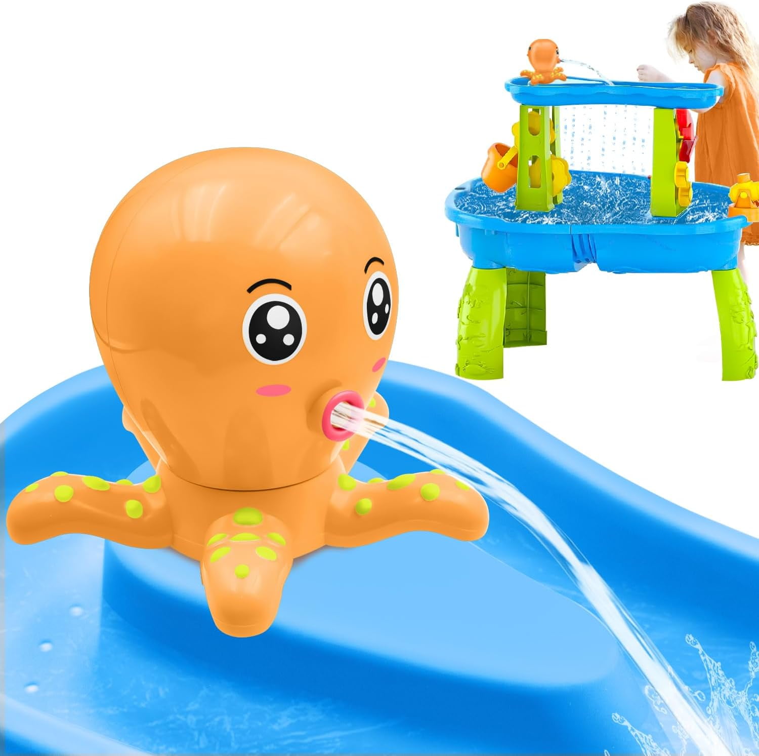 Octopus Water Table Pump, Battery Powered Water Pump for Water Table 3 ...