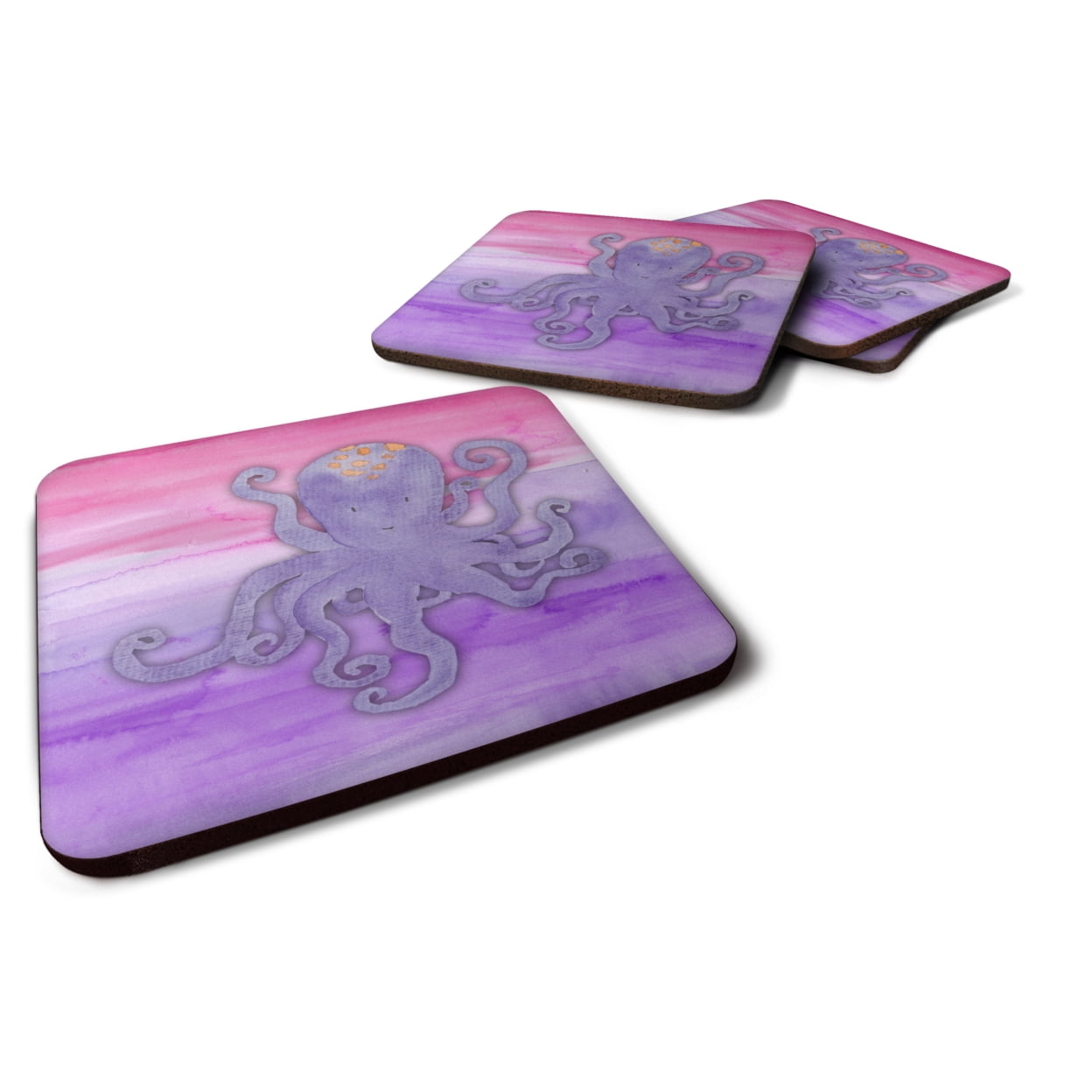 Octopus Watercolor Foam Coaster Set of 4 - Walmart.com
