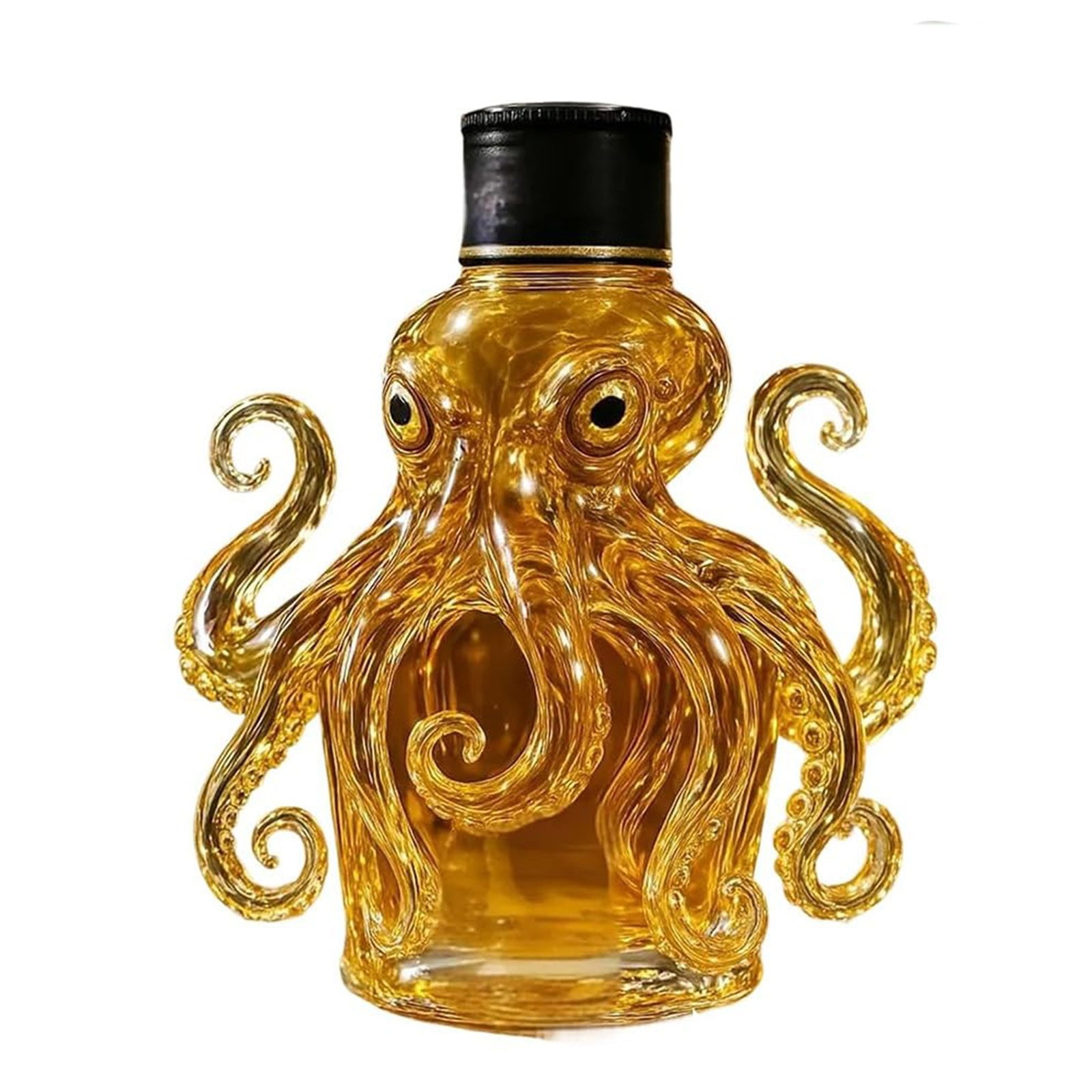 Octopus Whiskey Bottle, Handmade Octopus Whiskey Decanter Bottle ...