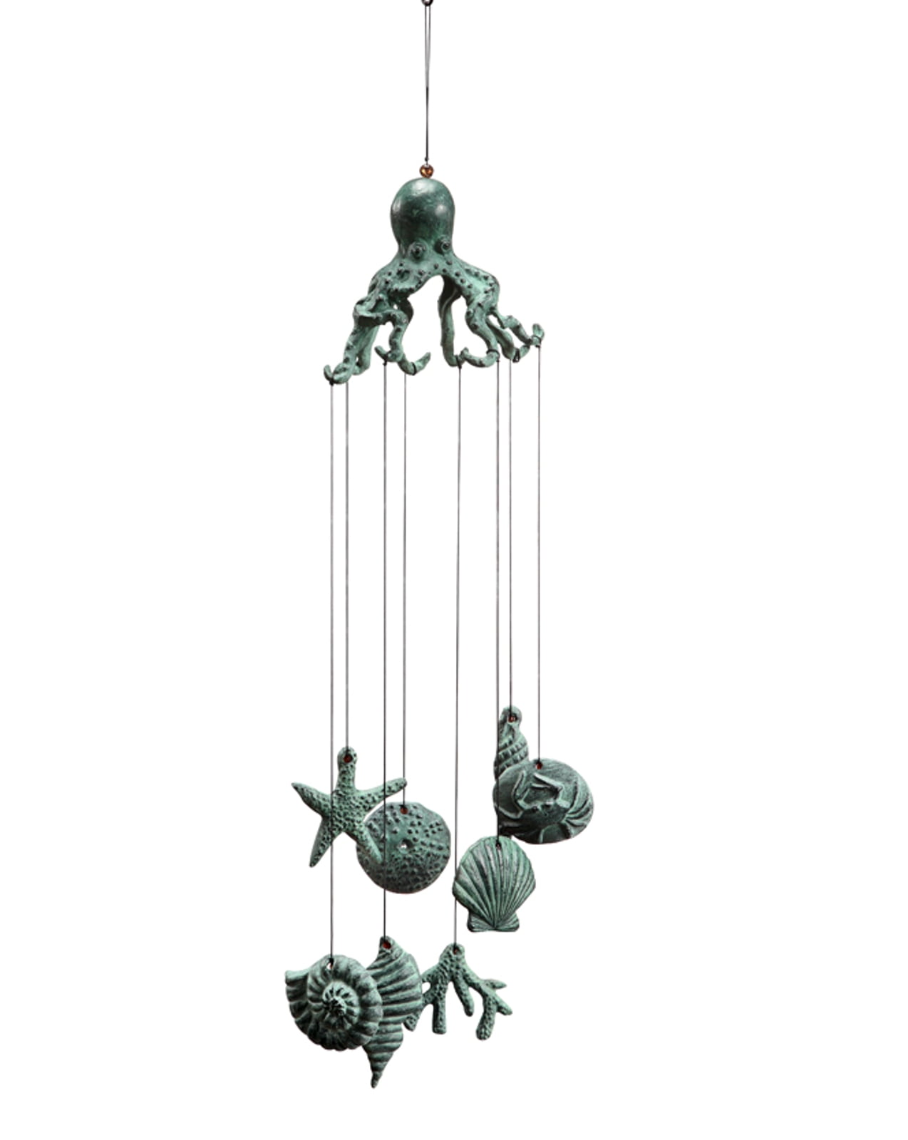 Octopus Wind Chimes 30 Inch Cast Iron Garden Decor - Walmart.com