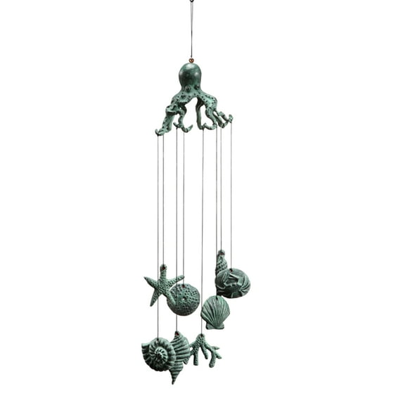 Octopus Wind Chimes 30 Inch Cast Iron Garden Decor - Walmart.com
