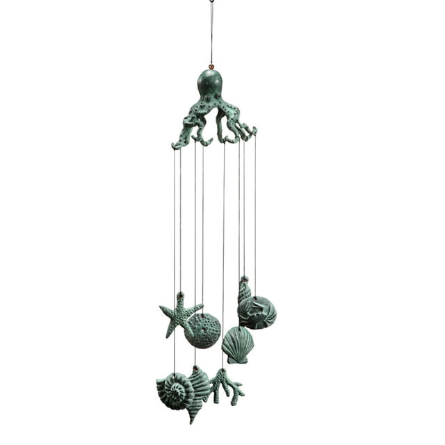 Octopus Wind Chimes 30 Inch Cast Iron Garden Decor - Walmart.com