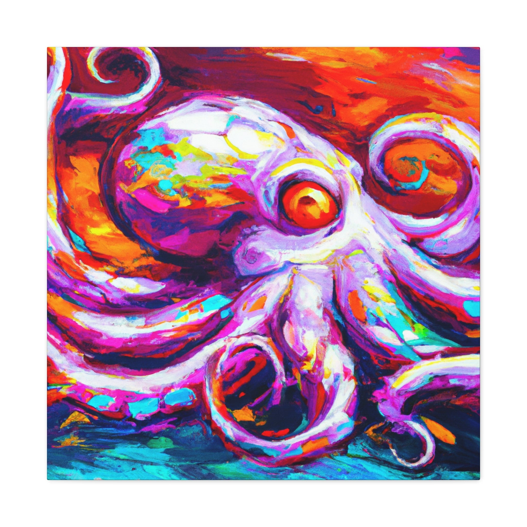 Octopus in Aqua Dream - Canvas - Walmart.com