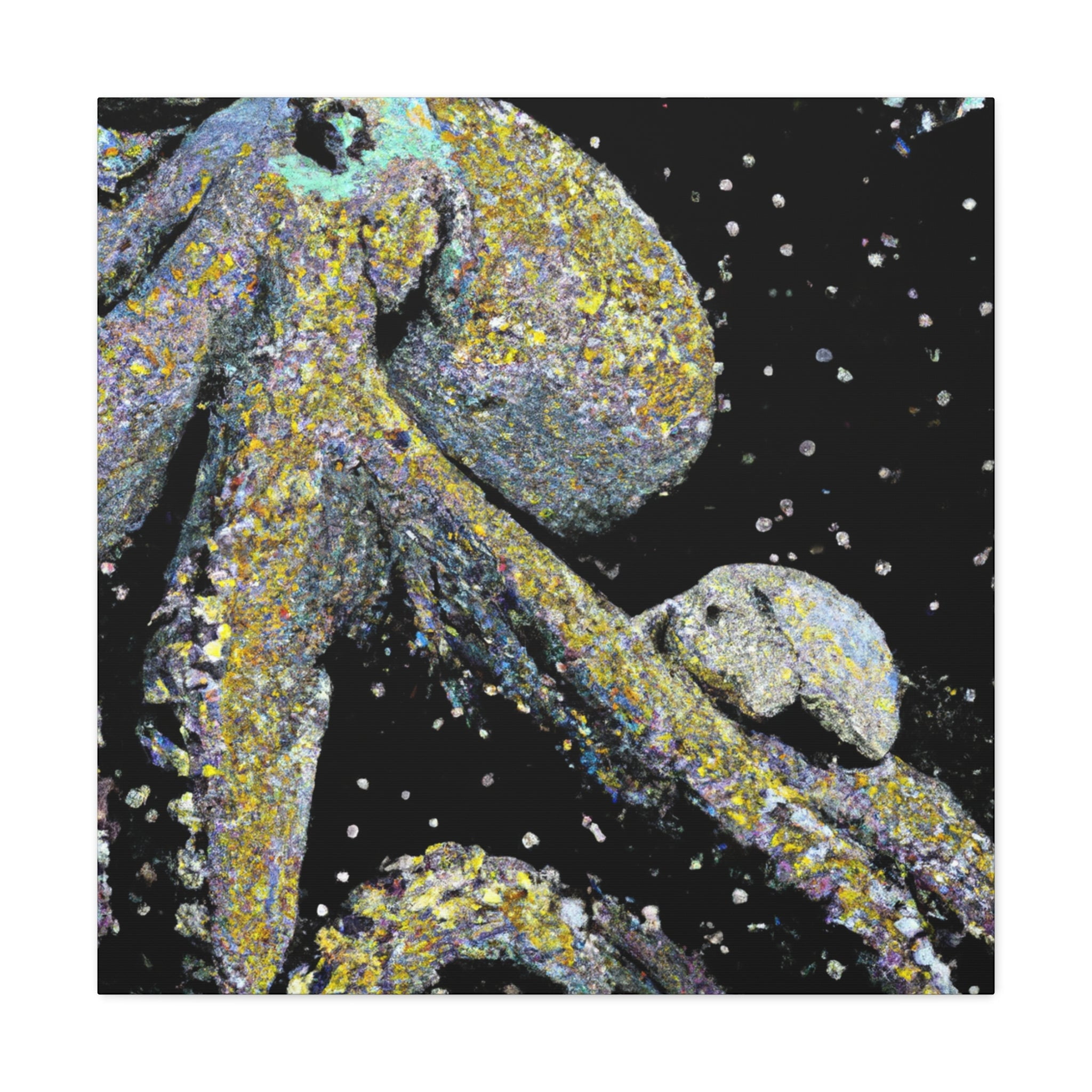 Octopus in Pointillism - Canvas - Walmart.com