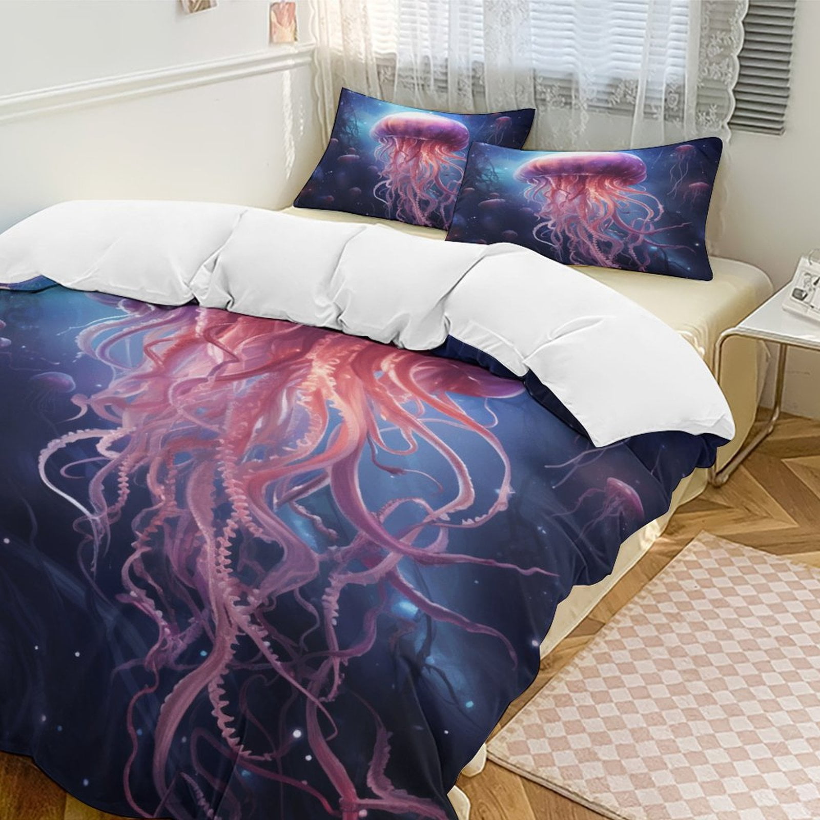 Octopus in The Mysterious Ocean 3D Duvet Cover Set Quilt Cover Theme of ...