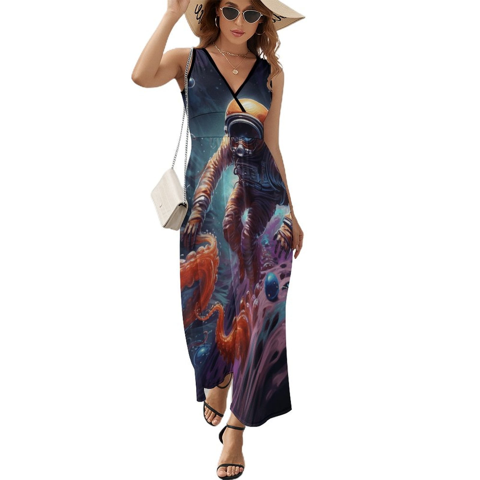 Octopus in The Mysterious Ocean Art Sleeveless Dress Women's Summer ...