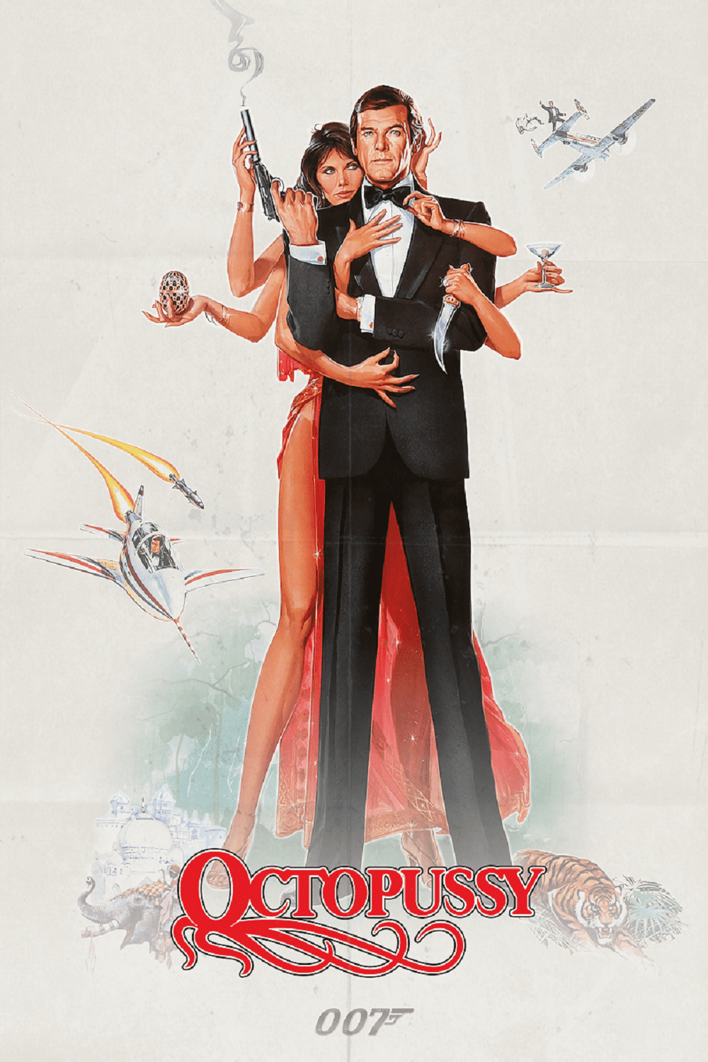 Octopussy 1983 Movie Poster 24x36 James Bond Spy Action with Roger Moore & Exoti - Walmart.com