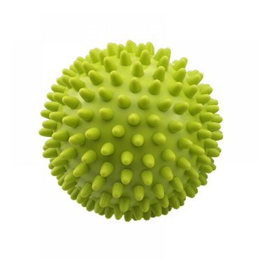 Black Mountain Products Deep Tissue Massage Ball with Spikes, Yellow ...