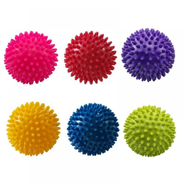 Octorox Spiky Massage Balls for Foot, Back, Muscles - 3" Soft to Firm ...