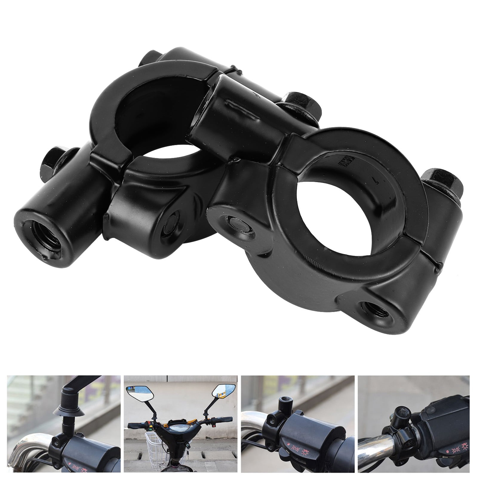 Octpeak 2pcs 22MM 0.87in Handlebar Mirror Mount Clamp Aluminum ...