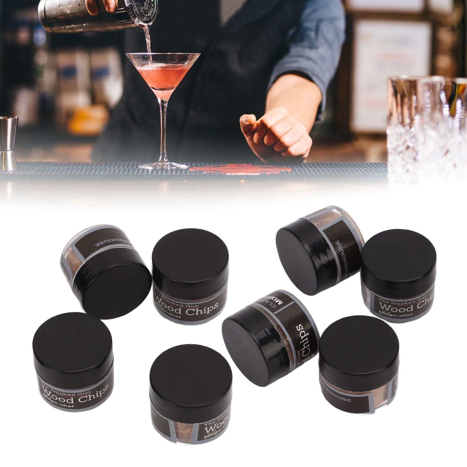 Octpeak 8Box/Set Cocktail Smoker Chip Kit Whiskey Wood Smoking Chips ...