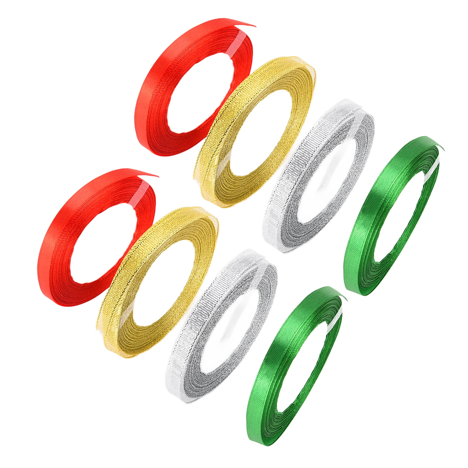 Octpeak Gift Packaging Ribbon,8 Rolls Gift Wrapping Ribbon 4 Colors ...