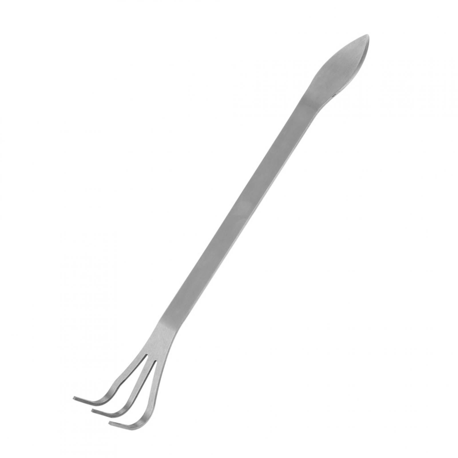 Octpeak Stainless Steel Root Rake 3-Prong Loosen Soil Bonsai Tree Tools ...