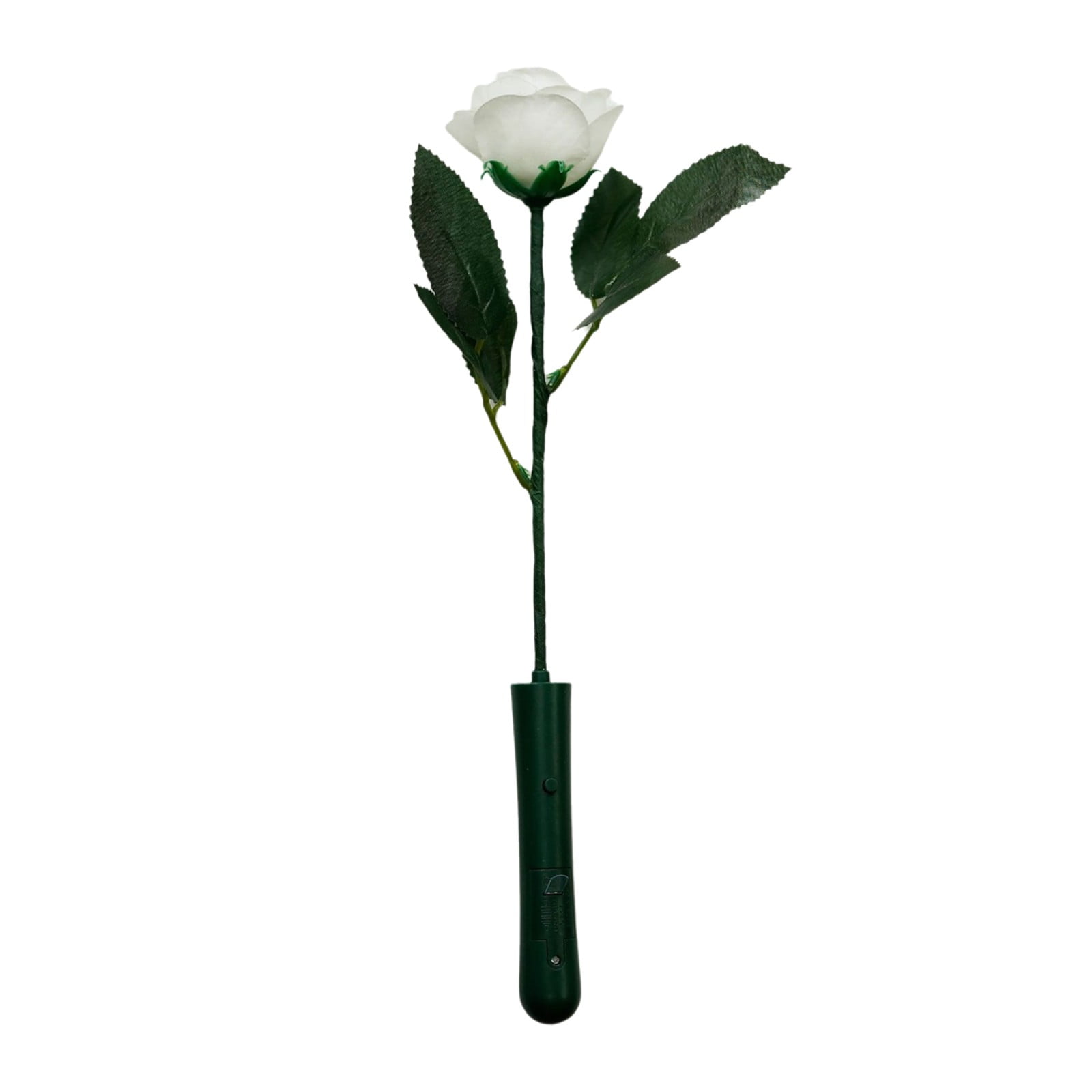 Octtong Big Sale Light Up Red Rose Flower on A Stem, 12-inch White ...