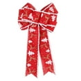 Octtong Front Door Wreaths Handmade Christmas Tree Topper Bow Snowflake
