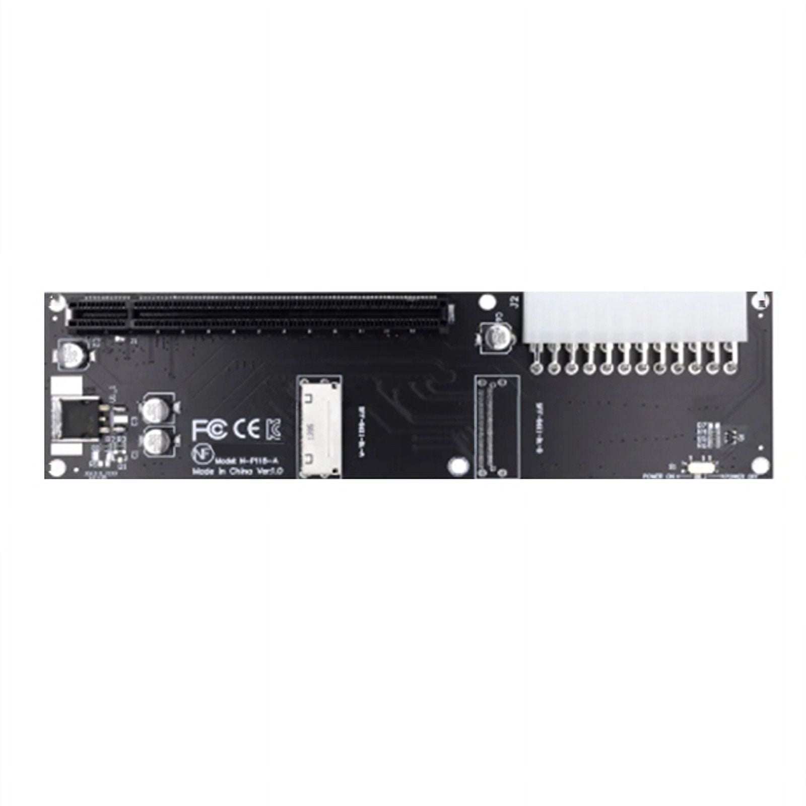 Oculink SFF-8612 8X to PCIE X16 PCI-Express Adapter with ATX 24Pin Power Port for Mainboard ...