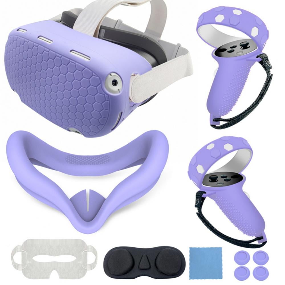 For Oculus Quest 2 Accessories, Quest 2 VR Silicone Face Cover, VR ...
