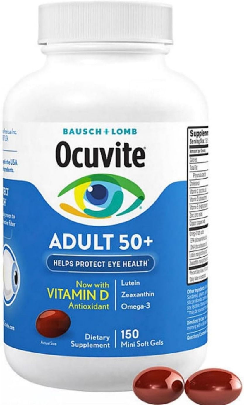 Ocuvite Eye Vitamin And Mineral Supplement Contains Zinc Vitamins C E
