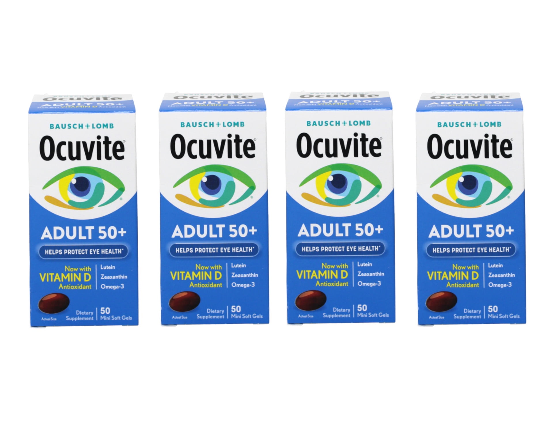 (4 pack) Ocuvite Eye Vitamin & Mineral Supplement, Contains Zinc ...