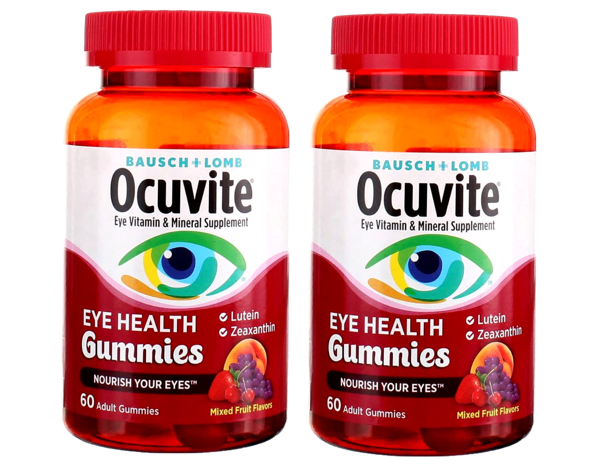 Bausch + Lomb Ocuvite Eye Vitamin Gummies, Antioxidants Lutein ...