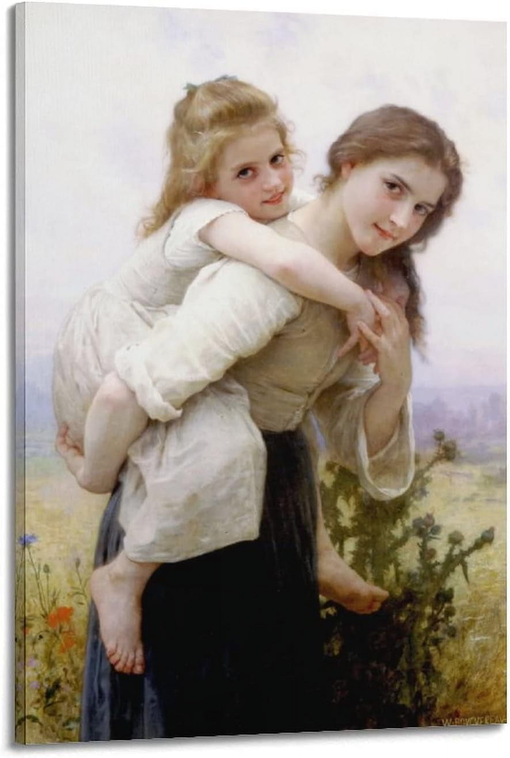 OdDdot William Adolphe Bouguereau Painter's Artwork - (Pleasant Burden ...