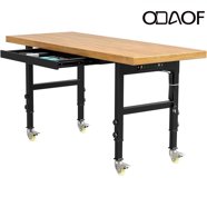 "Seville Classics UltraHD Workbench, Adjustable, Heavy-Duty, 48""W x 24 ...